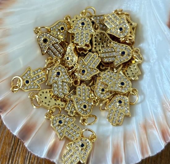 mini evil eye charms – auleleibyamber